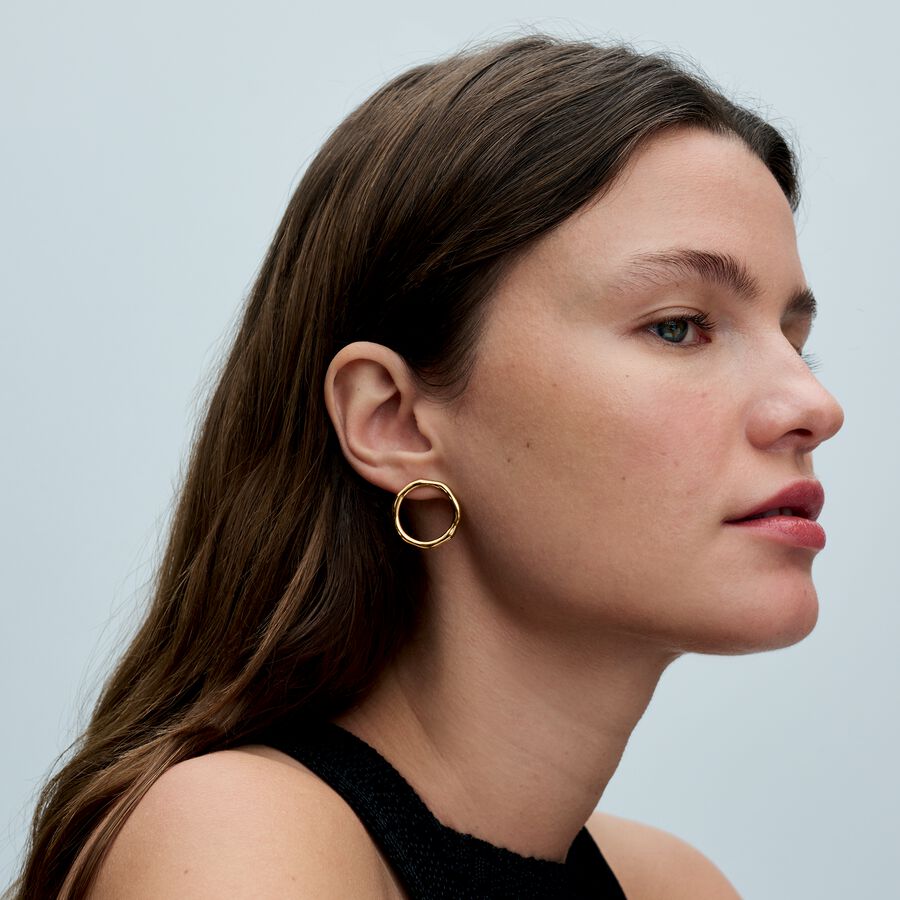 PANDORA Gold Plated metal blend Earring / 263265C00 | Time.ge