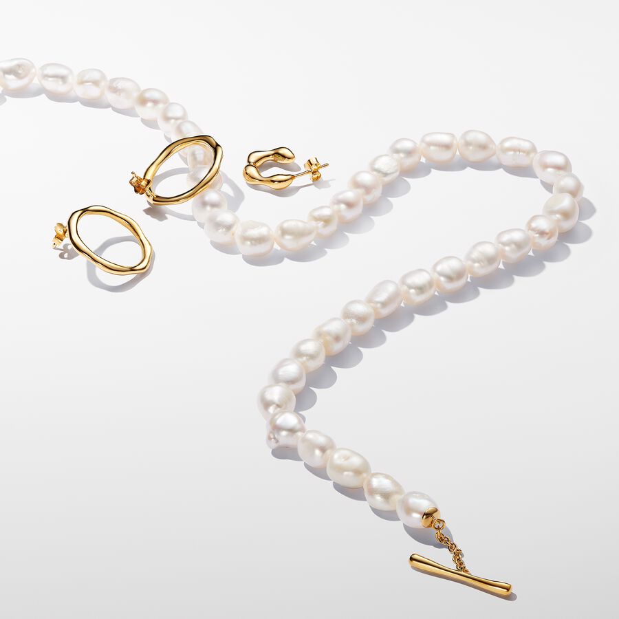 PANDORA Gold Plated metal blend Earring / 263265C00 | Time.ge